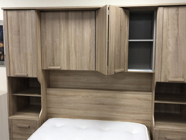 Phoenix Sonoma Oak Over Bed Storage Unit – Comfortzone Home Furnishers