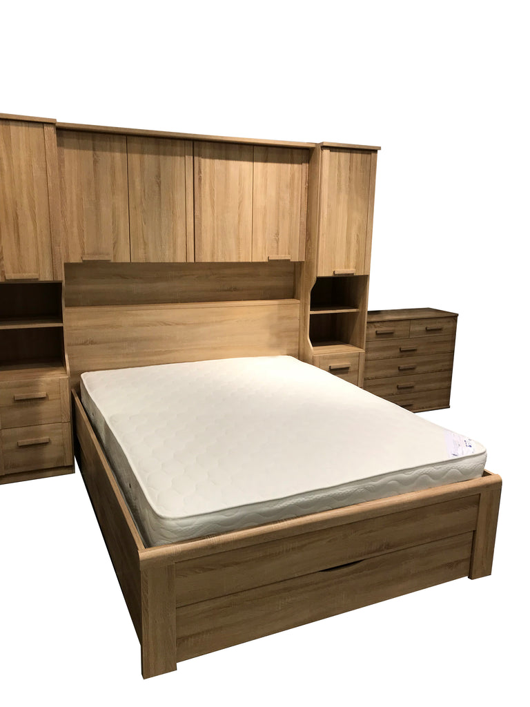 Phoenix Sonoma Oak Over Bed Storage Unit & Combi Wardrobe – Comfortzone ...