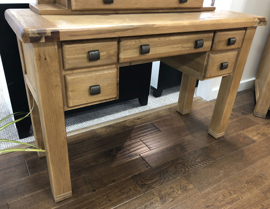 Weathered Oak Dressing Table – Comfortzone Home Furnishers