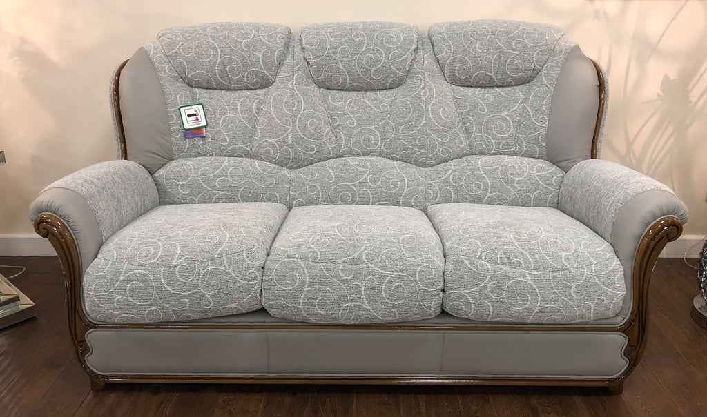 Zara Real Leather & Fabric Contrast Sofa Collection – Comfortzone Home ...